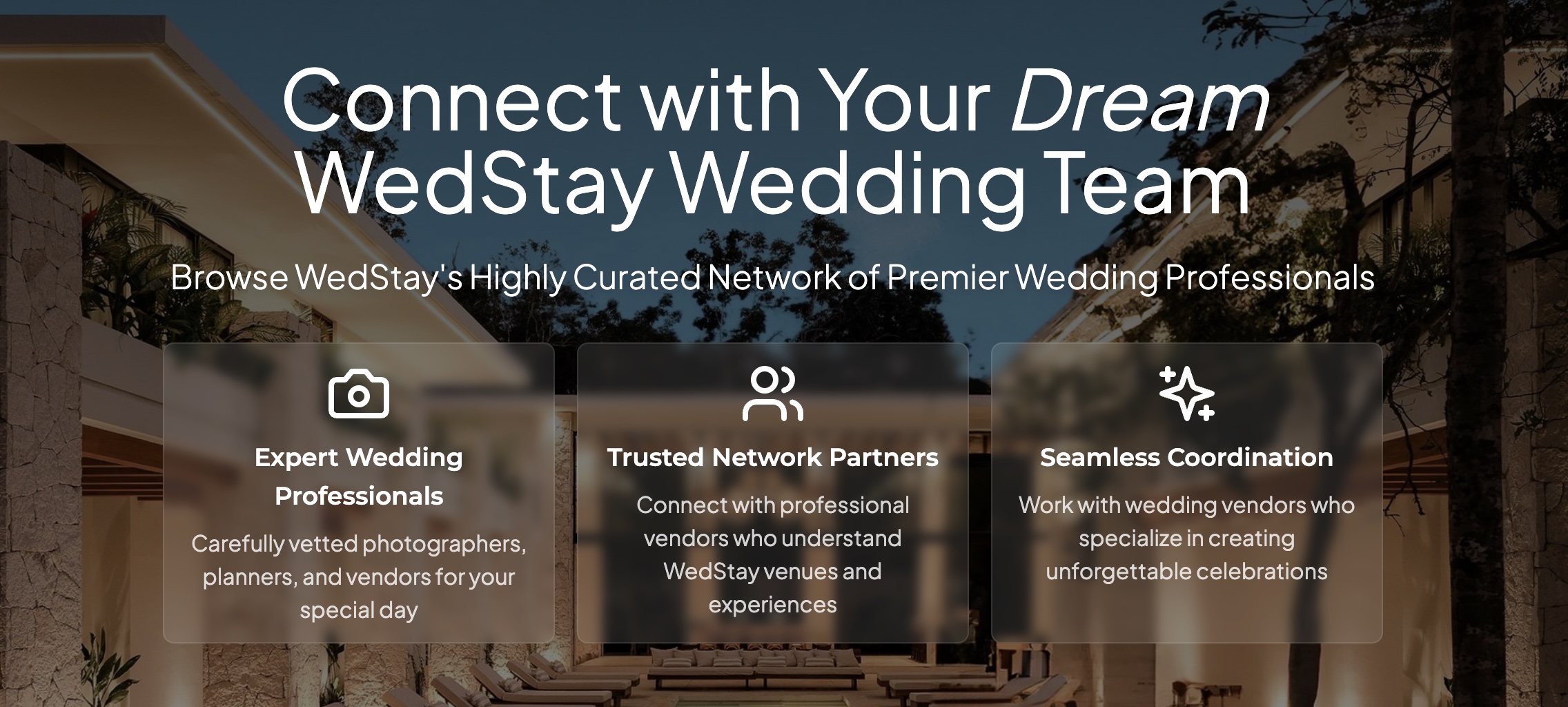 Wedding Vendors for Estate & Private Venues | WedStay